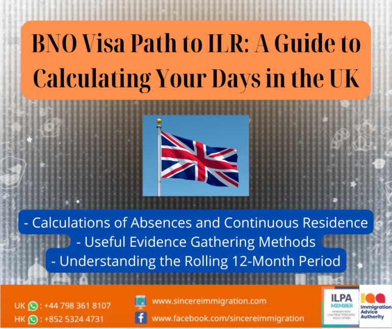 Navigating the BNO Visa Path to ILR: A Guide to Calculating Your Days in the UK – Sincere ...